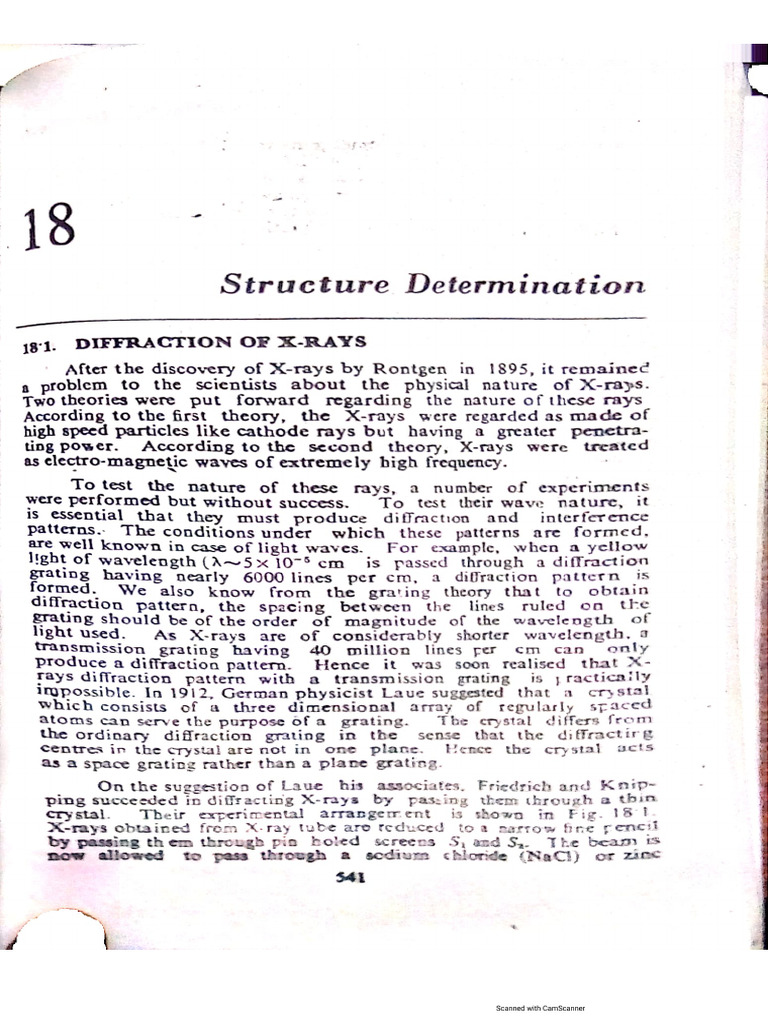 X-Rays Diffraction | PDF