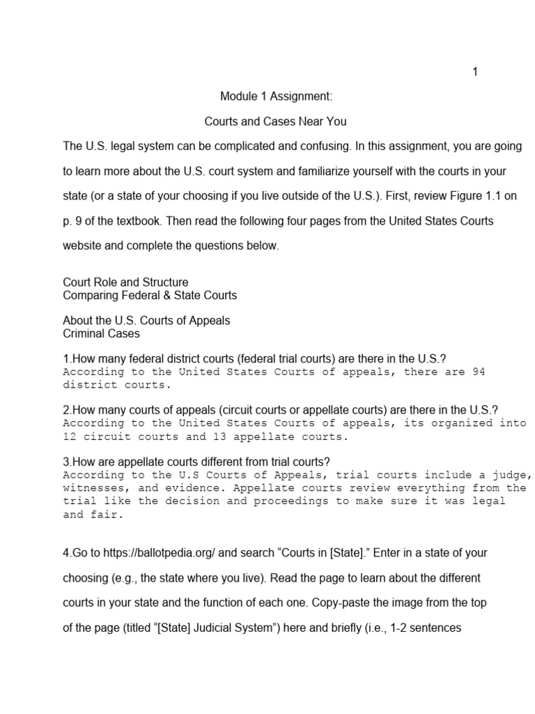 Psy 467 Module 1 Assignment 15/15 Pts | PDF | United States Courts Of ...