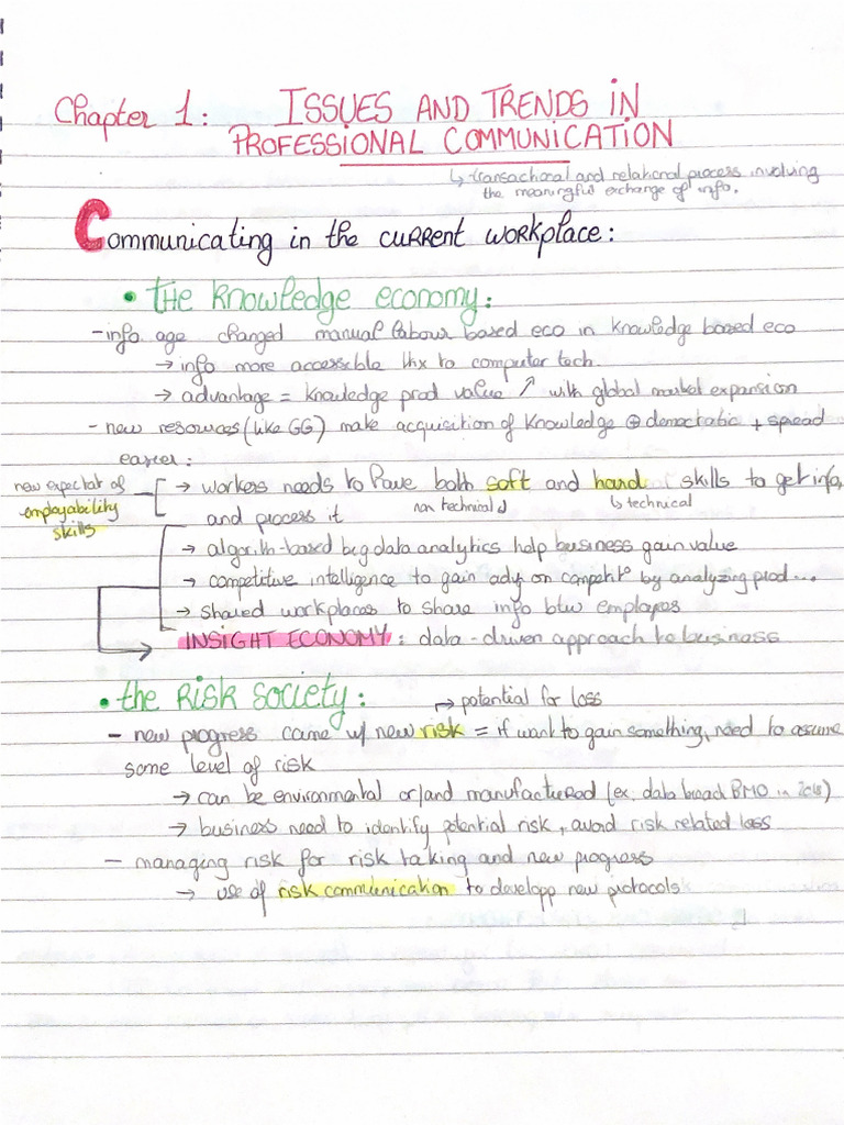 Chapter 1 Notes | PDF
