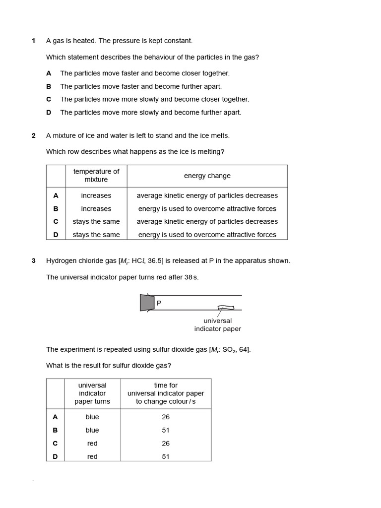 Paper_2_-_Practice_Paper_-_1[1] | PDF | Chemical Reactions | Oxide