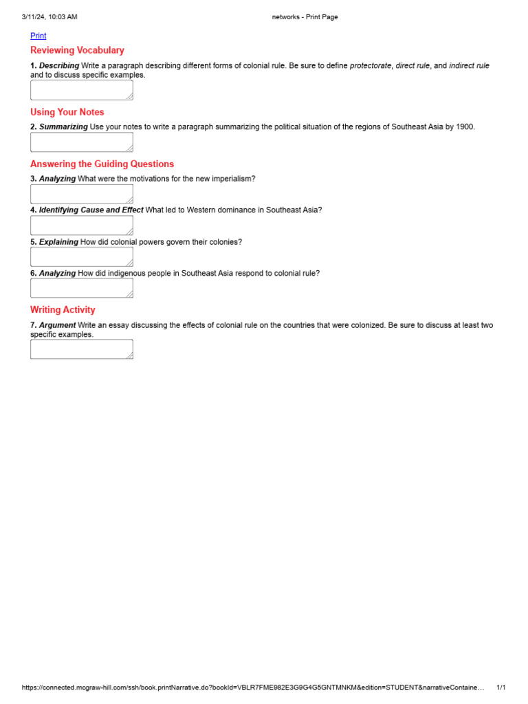 Forms of Colonial Rule Explained | PDF
