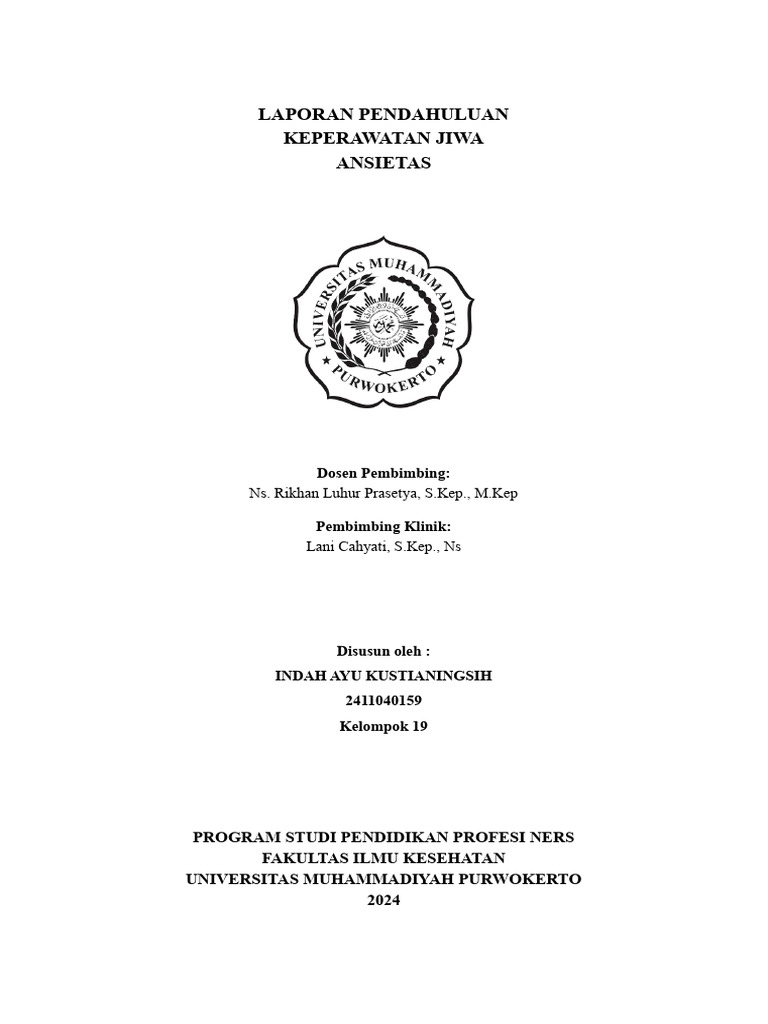 LP Ansietas Indah Ayu | PDF