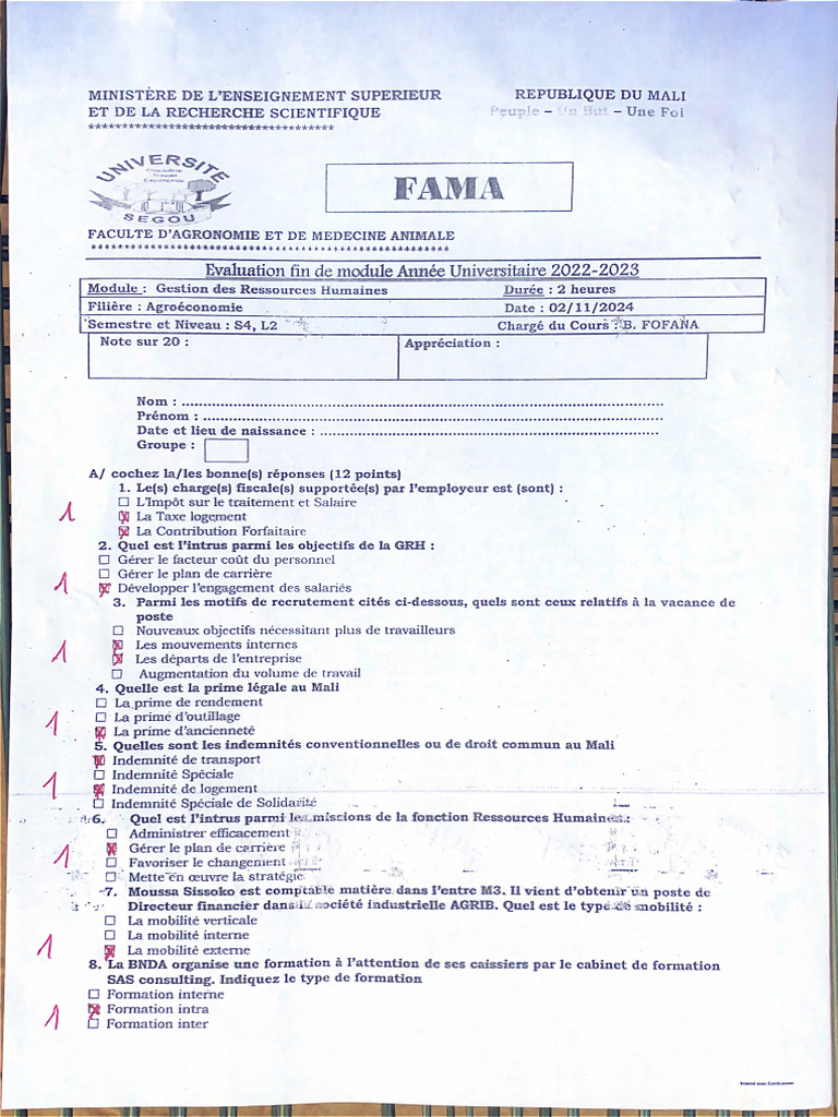 Corrigé_évaluation_AE_L2-2022-2023 | PDF