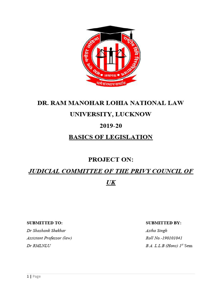 Basics of Legislation Project | PDF | Supreme Courts | Federal ...