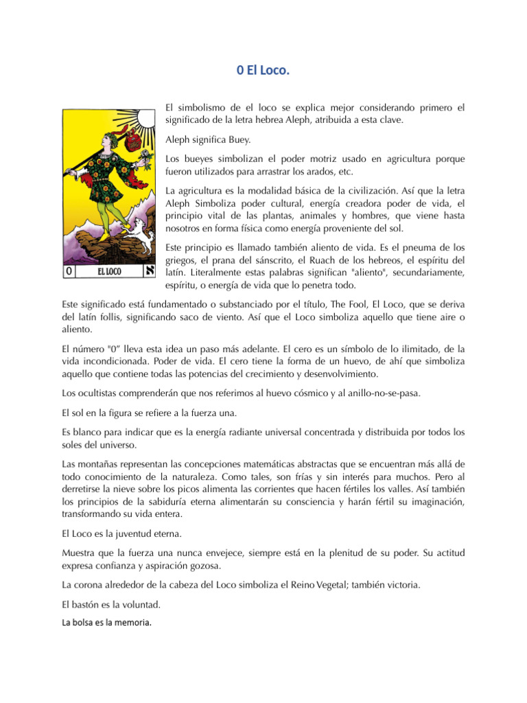 El loco | PDF | Sabiduría