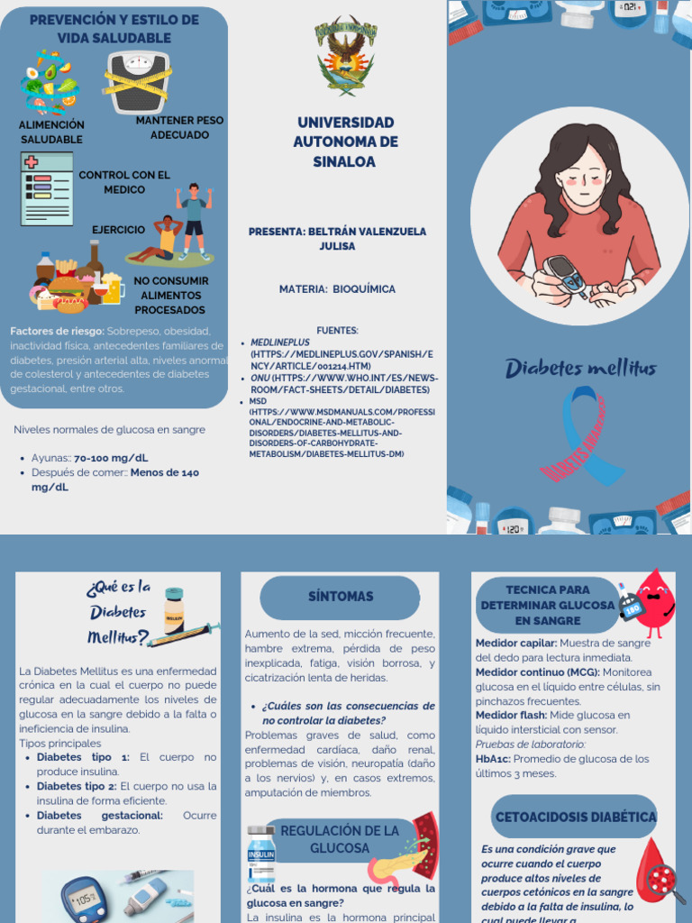 DM Triptico | PDF | Diabetes | Insulina