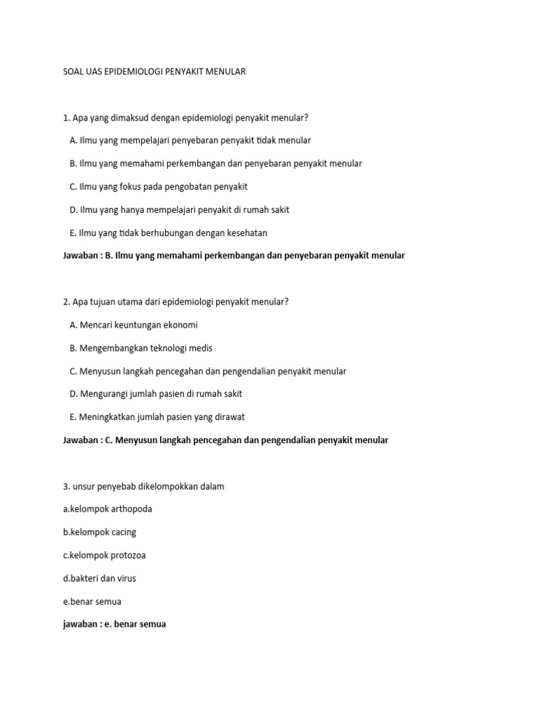 Epid, Mutu Merged | PDF