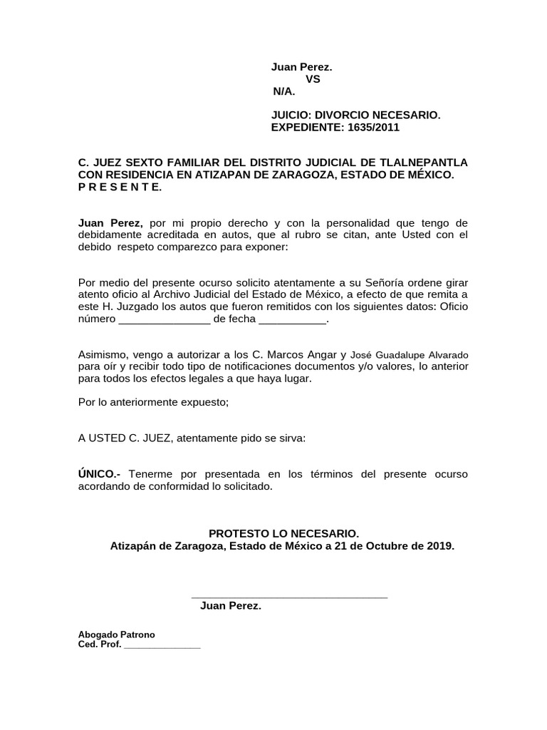 Devolucion de Un Expediente Del Archivo EDOMEX | PDF