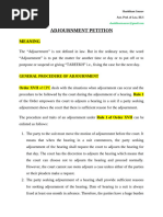 Adjournment Letter Format | PDF