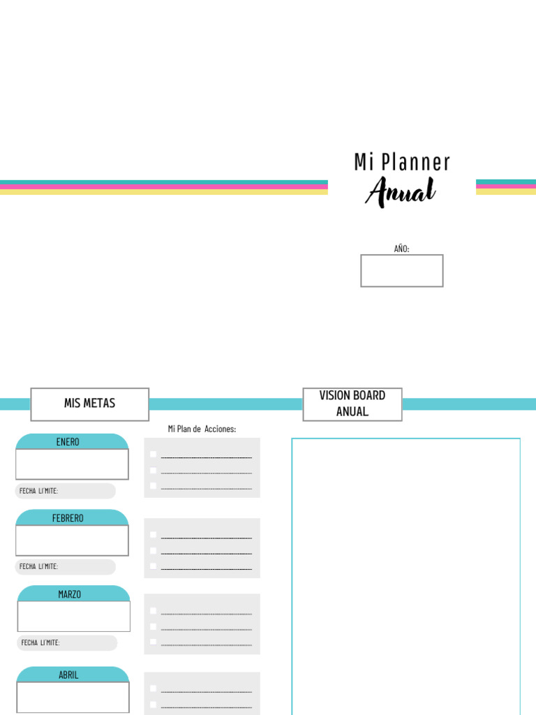 Planner Anual Tabloide | PDF