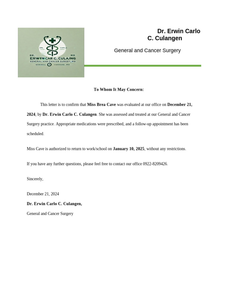 Brea Dr Note | PDF