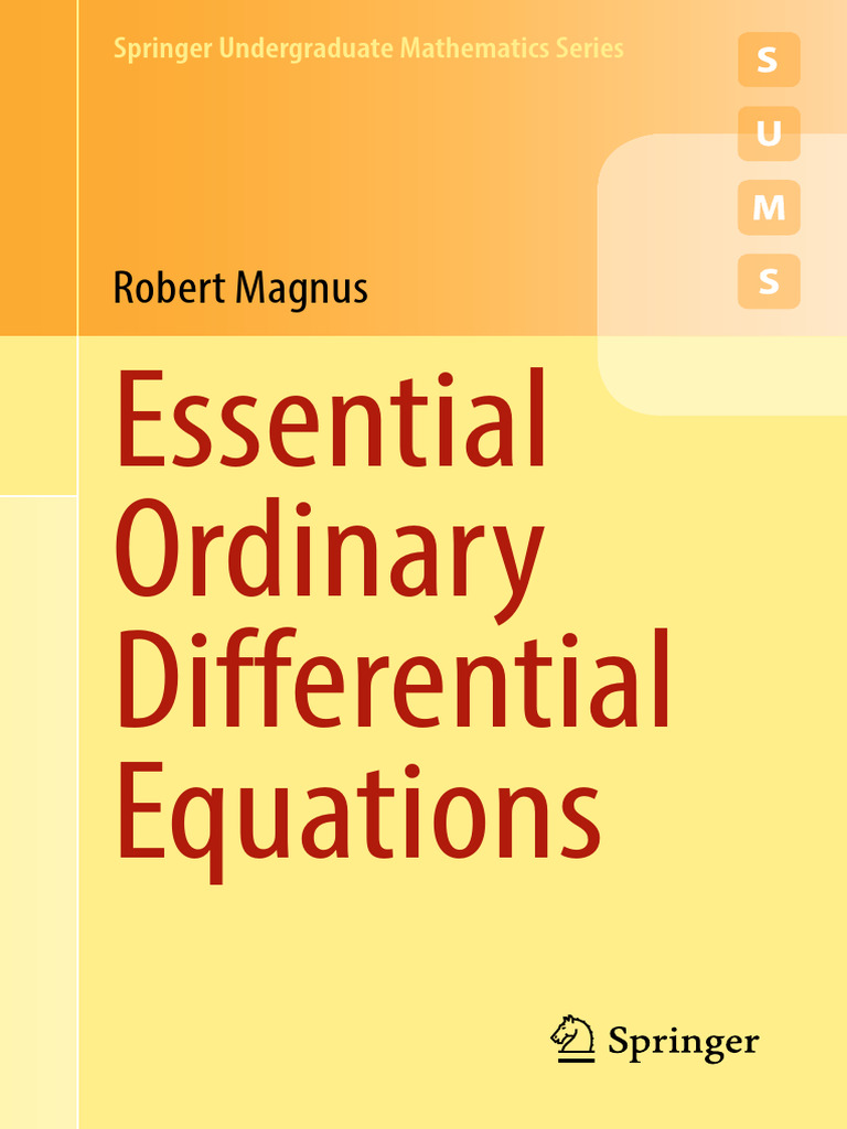 Magnus, Essential Ordinary Differential Equations | PDF | Vector Space | Basis (Linear Algebra)