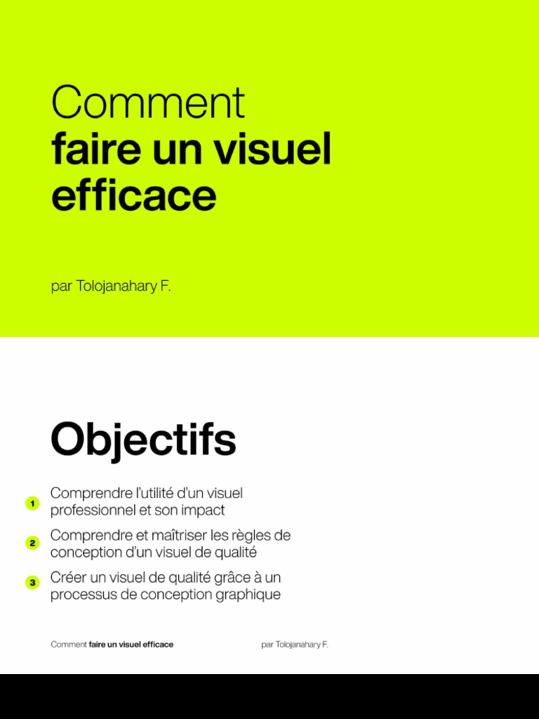 Comment Faire Un Visuel Efficace - 2024 | PDF