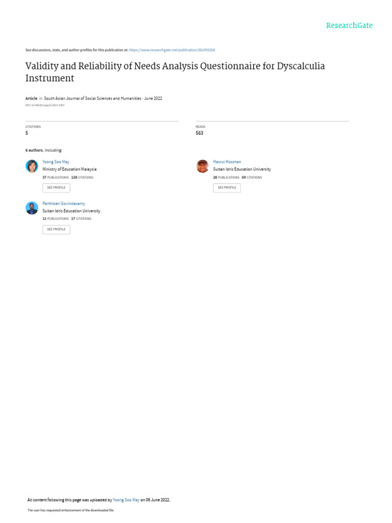 validityandreliability | PDF | Validity (Statistics) | Cronbach's Alpha