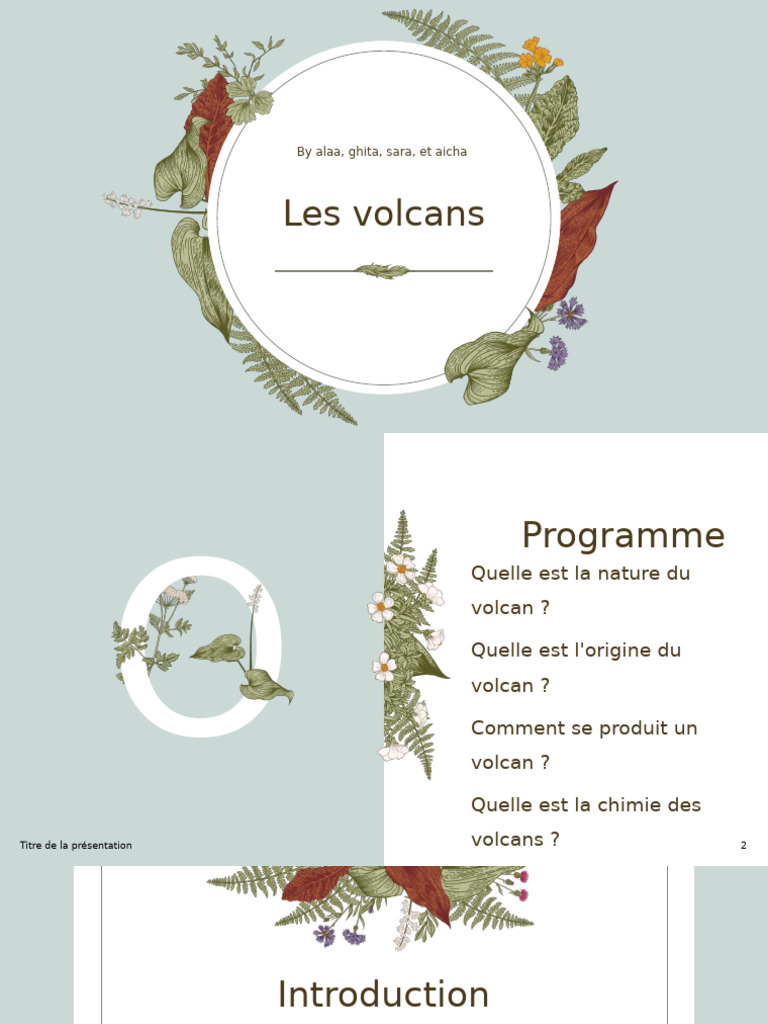 Les volcan | PDF | Volcan | Types d'éruptions volcaniques