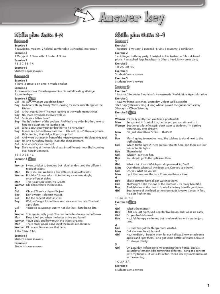 Evolution Plus 6klasa SkillPlus Answer Key | PDF
