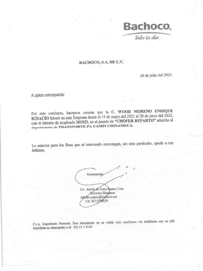 Wood Moreno Enrique Ignacio | PDF