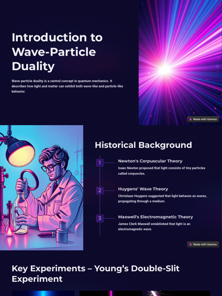 Introduction To Wave Particle Duality | PDF | Light | Quantum Mechanics