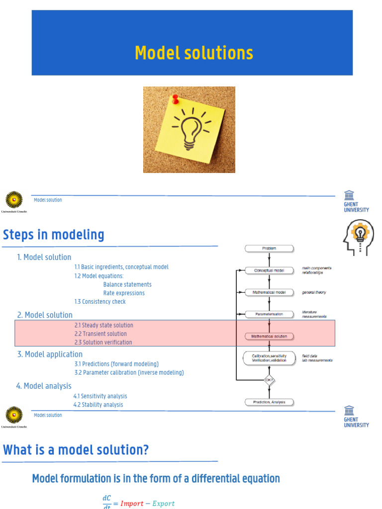 Model solutions | PDF | Numerical Analysis | Steady State