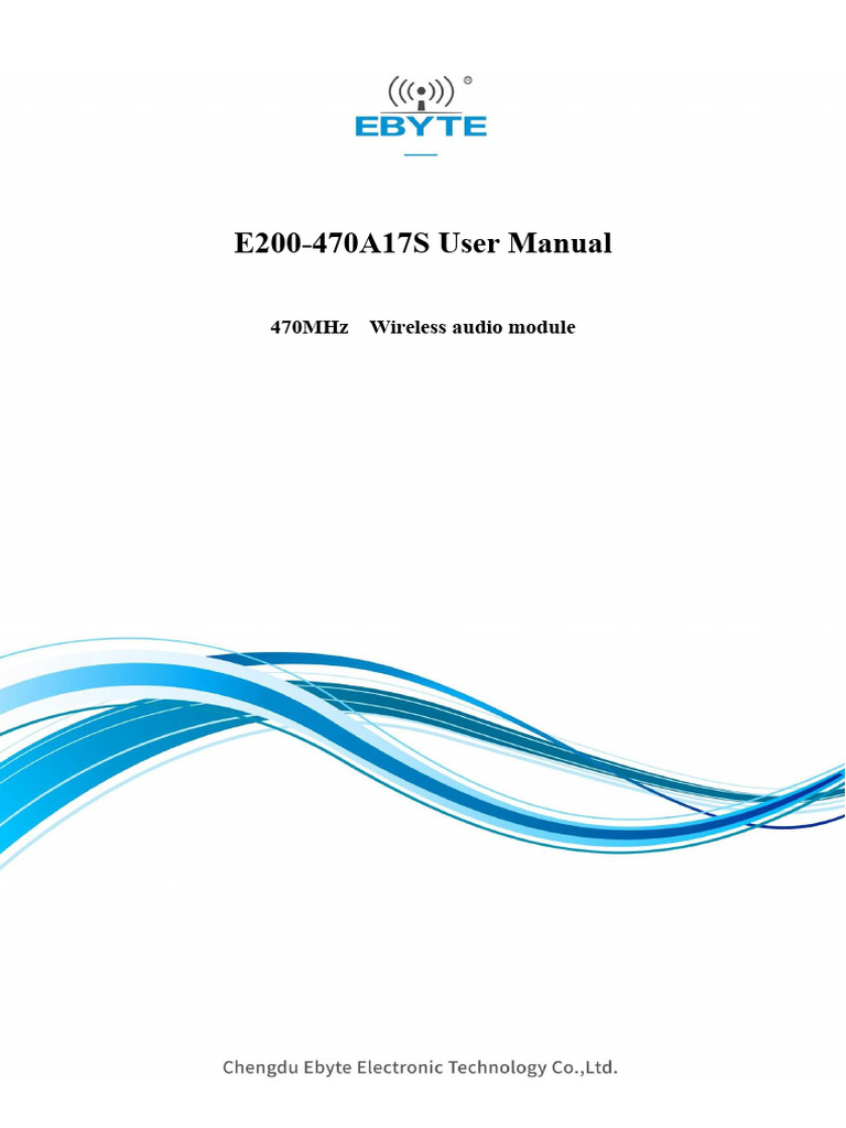 E200-470A17S UserManual EN v1.1 | PDF | Power Supply | Radio