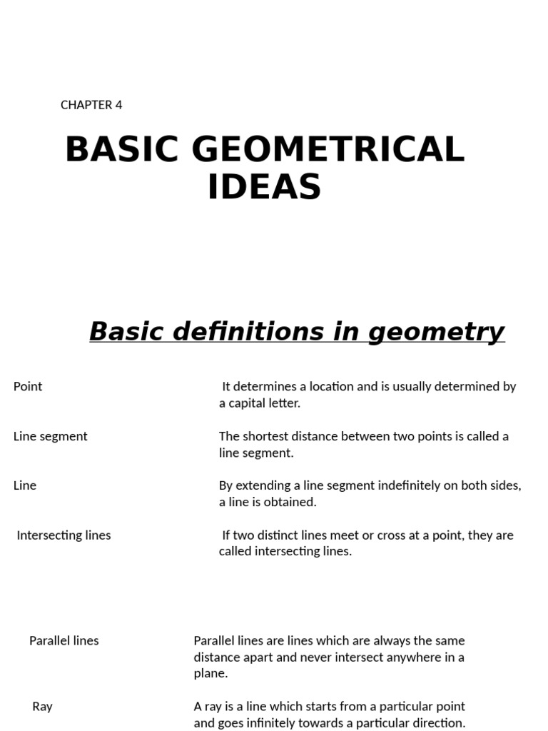Basic Geometrical Ideas | PDF | Line (Geometry) | Circle