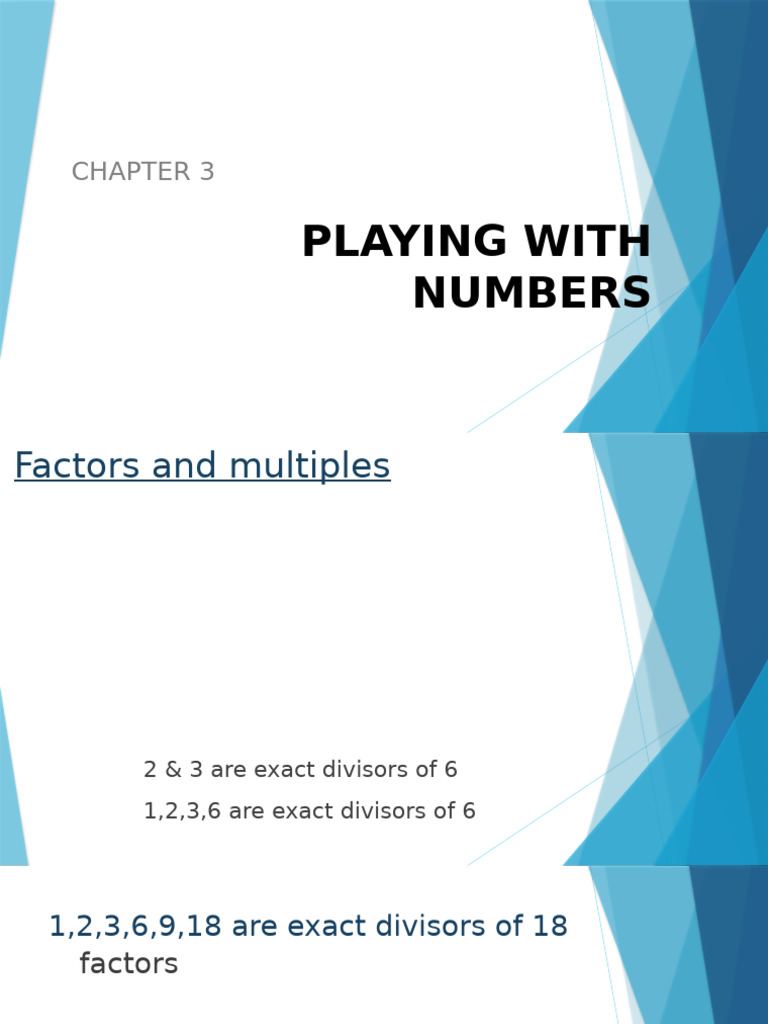 Playing With Numbers | PDF | Algebra | Number Theory