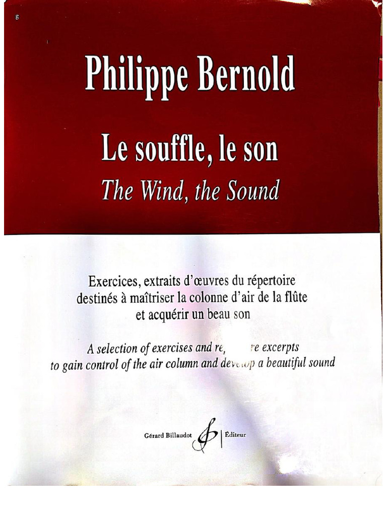 Bernold Le Souffle Le Son | PDF