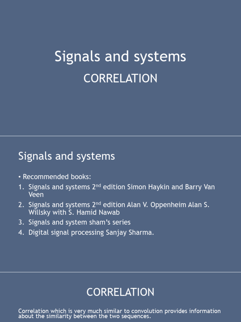 Correlation Pdf Autocorrelation Applied Mathematics