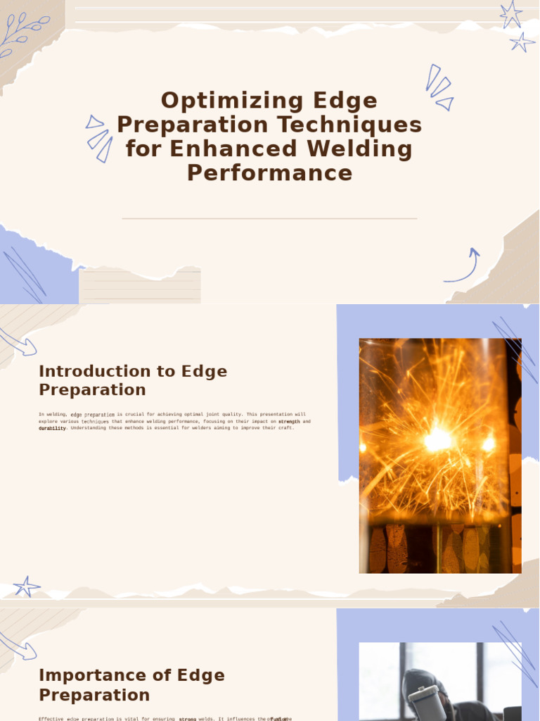 Slidesgo Optimizing Edge Preparation Techniques for Enhanced Welding Performance ...