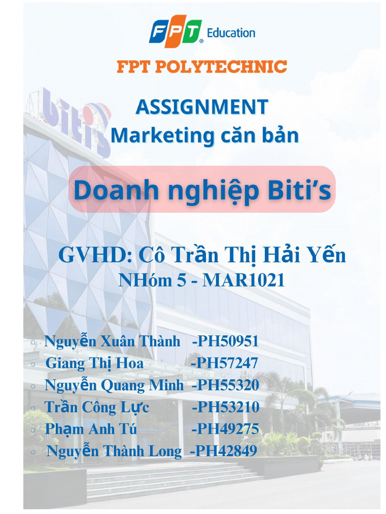 ASM NHOM 5 maketing căn bản | PDF