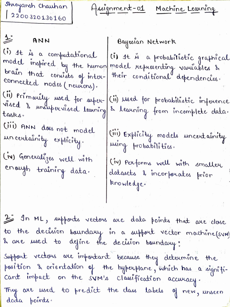 ML Assignment 01 | PDF