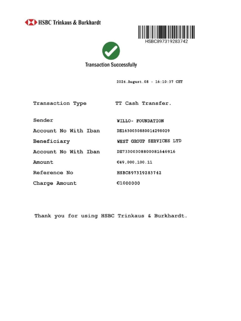 WILLO-WEST GROUP-49M blurred | PDF | Banks | Wire Transfer