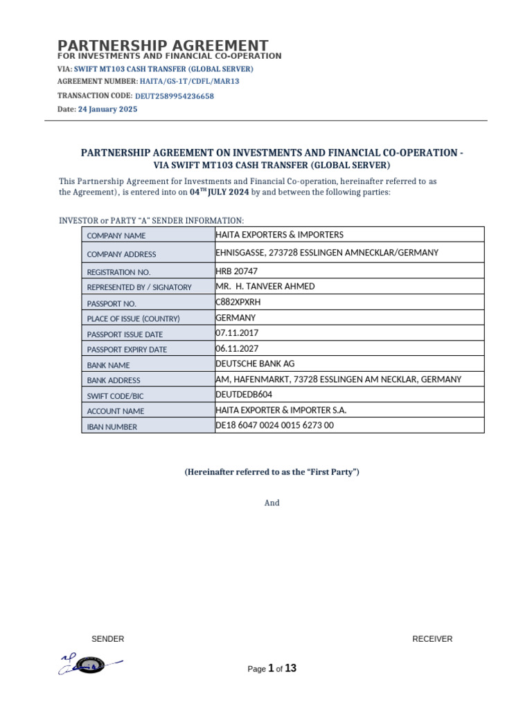 Mark Doa - MT103 - Global - Server - Transaction For Haita Exporters ...