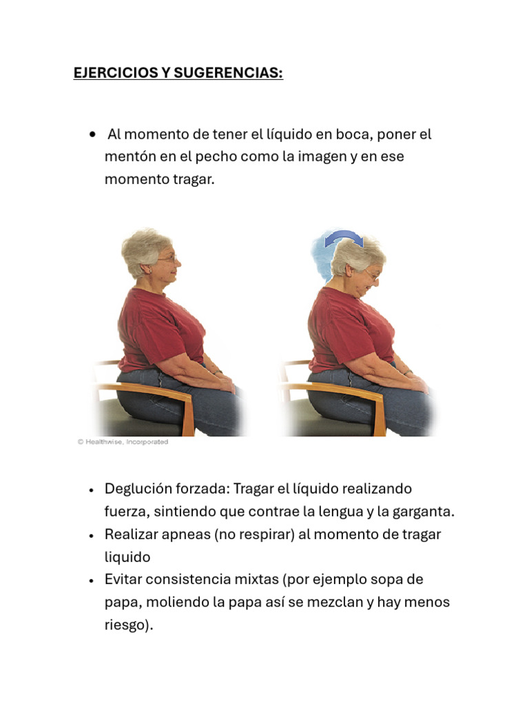 EJERCICIOS Y SUGERENCIAS LUISA | PDF