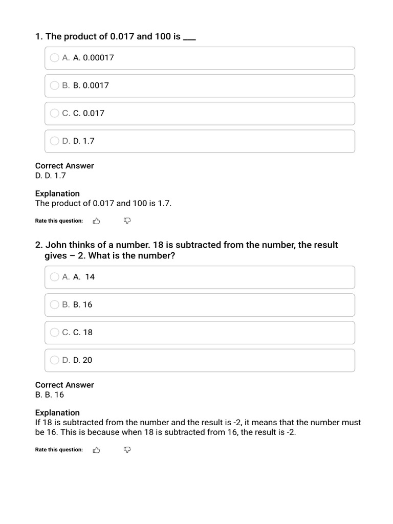 Mathematics Jss 2 Lagos State Ministry of Education (Edvi) - Quiz ...