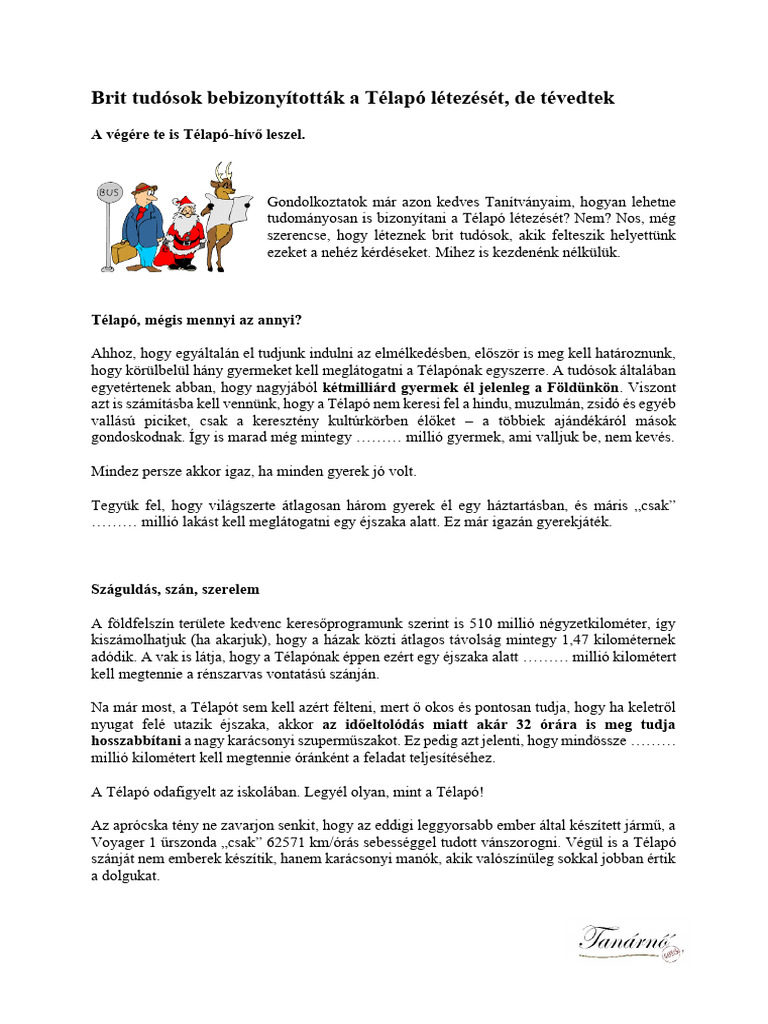 Telapo Matek LYUKAS SZOVEG Tanarno Cafe | PDF