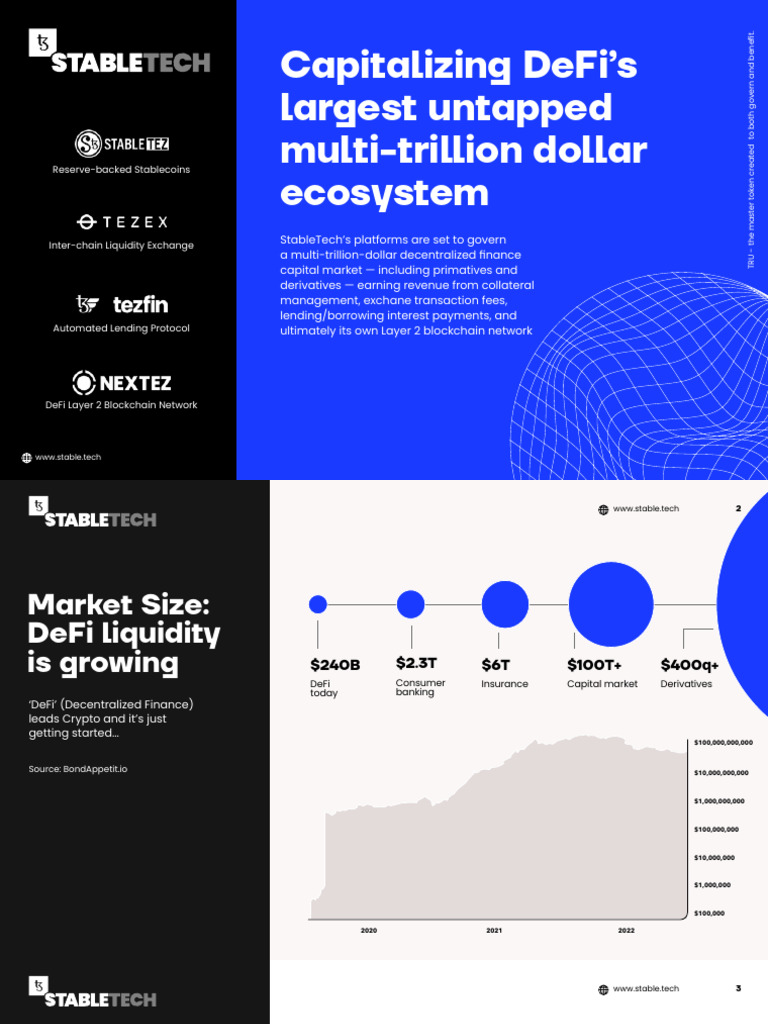 StableTech Deck - January2024 - v3 | PDF | Cryptocurrency | Distributed Computing