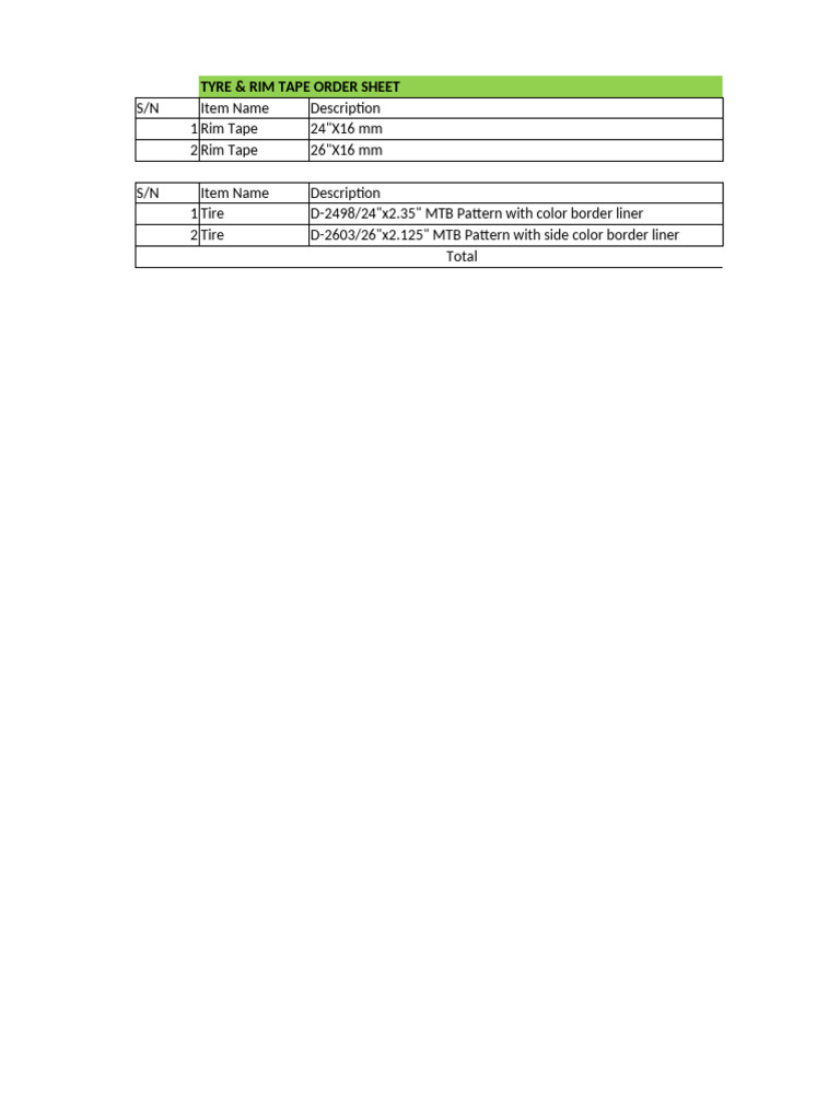 AKIJ Tyre Tube Order and Delivery Plan October-24 | PDF