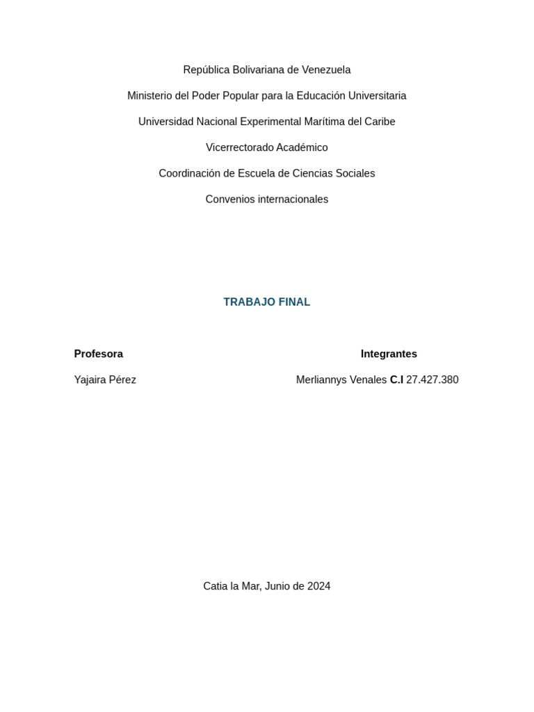 convenios internacionales trabajo final | PDF | Contaminación | Navegación