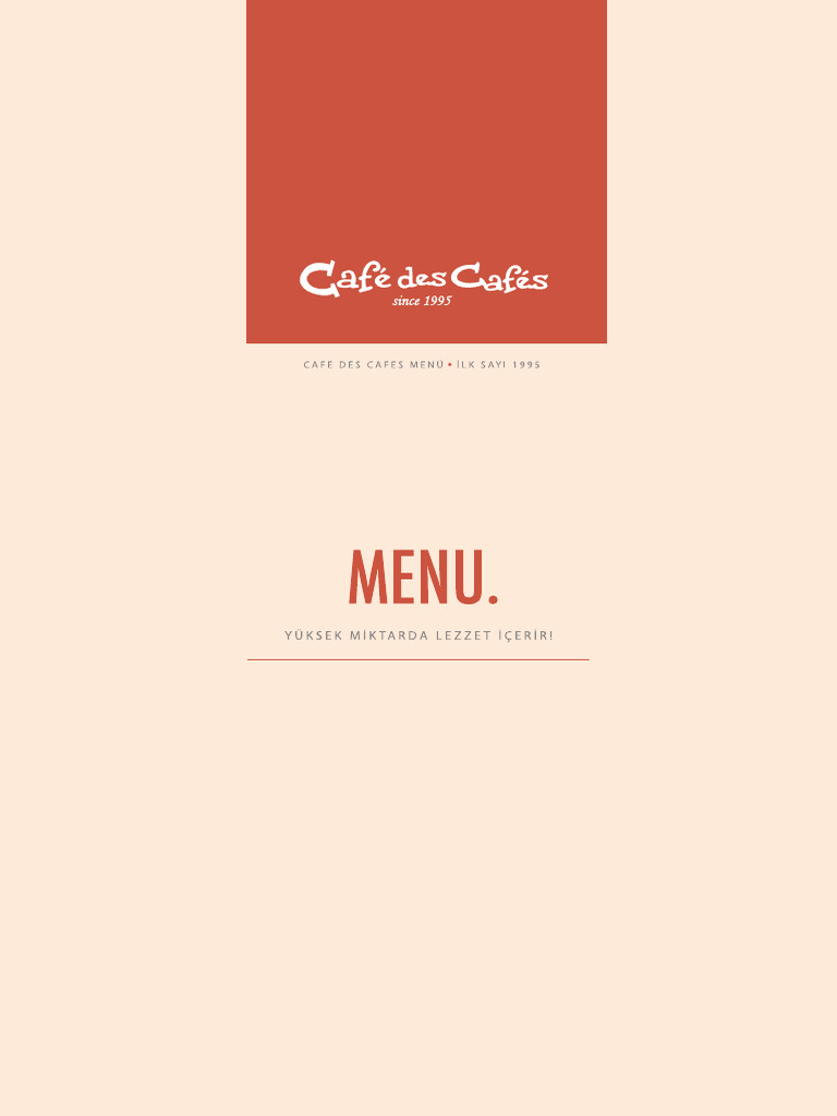 Tunali Menu TR | PDF