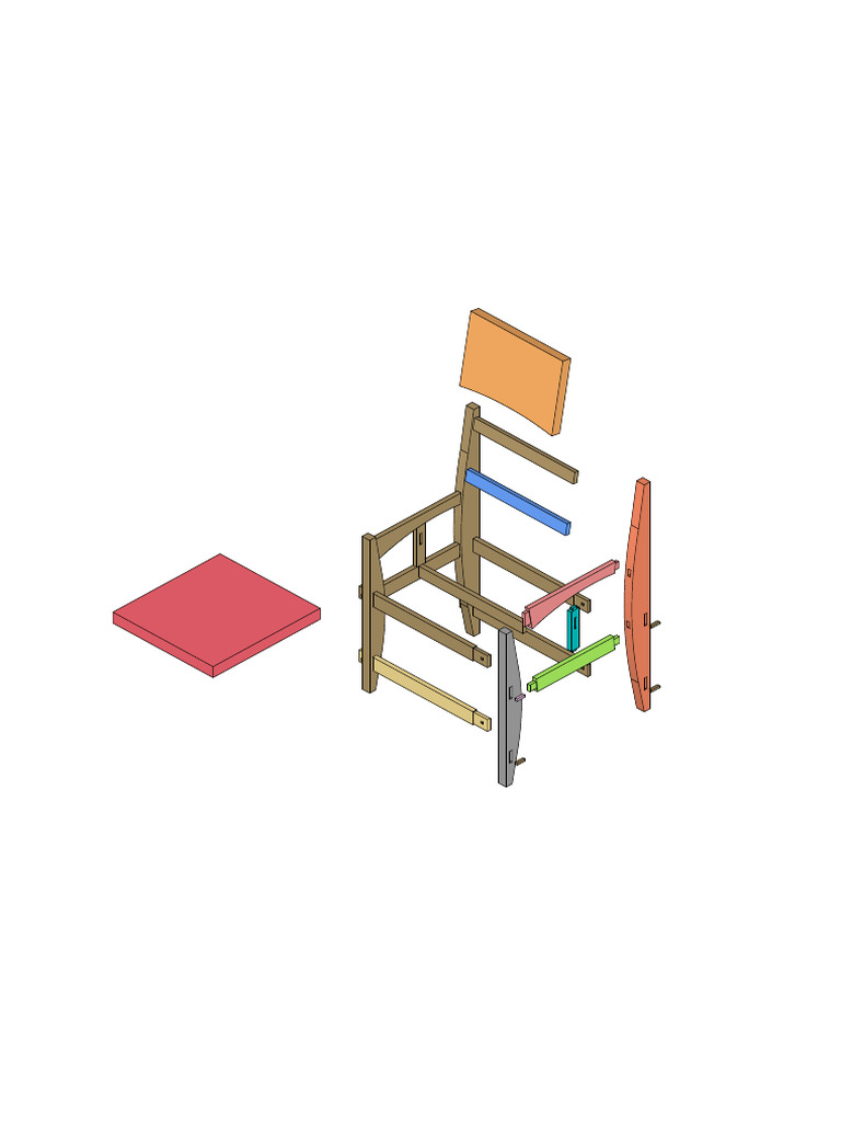 Cadeira Explodida | PDF