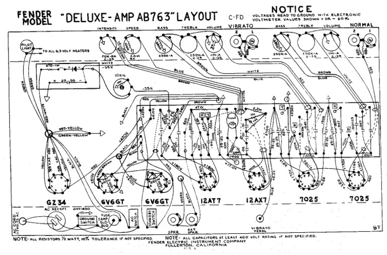 AMPLIFICADORES-ESQUEMAS- deluxe_ab763_layout | PDF