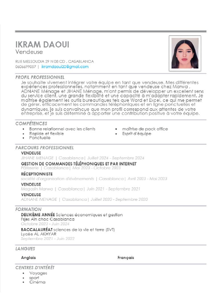 Mon CV | PDF