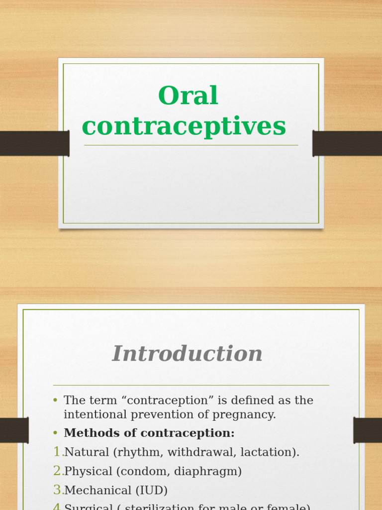2 - Oral Contraceptives | PDF | Combined Oral Contraceptive Pill ...