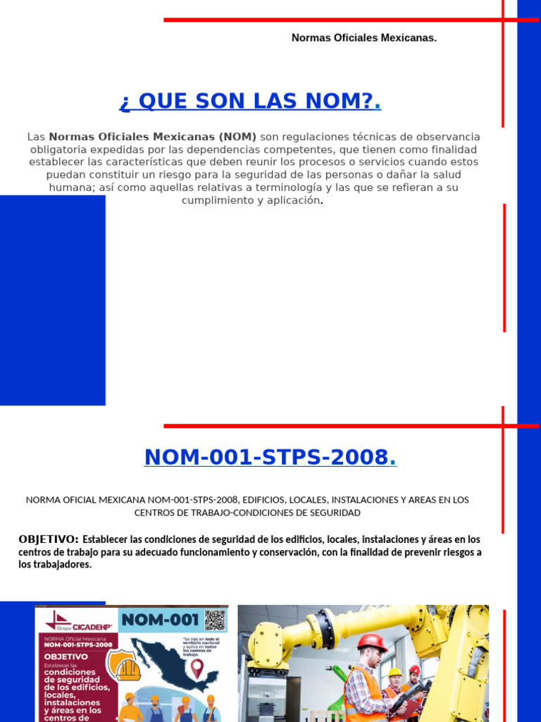 Normas Oficiales Mexicanas (NOM) y Seguridad | PDF | Radiación | ruido