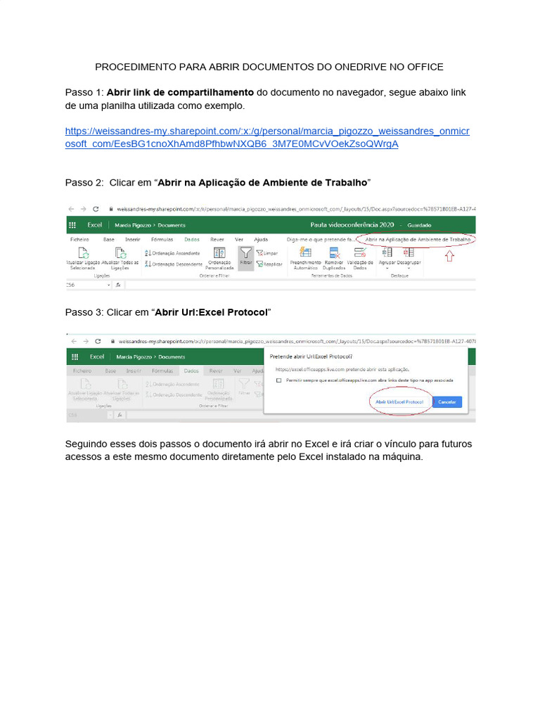 Abrir Documento Onedrive No Office | PDF