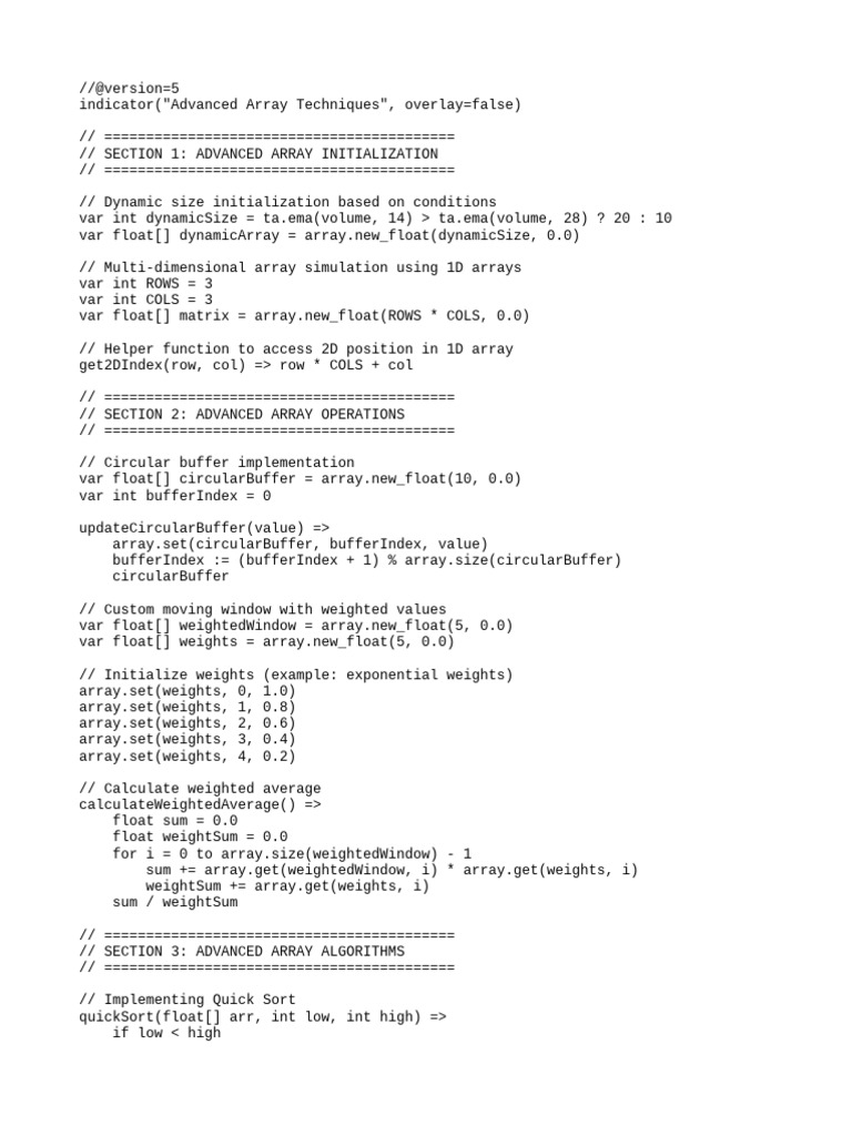 Advanced Array Techniques | PDF | Theoretical Computer Science | Applied Mathematics