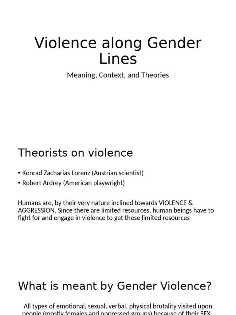Gender Based Violence | PDF | Violence | Domestic Violence