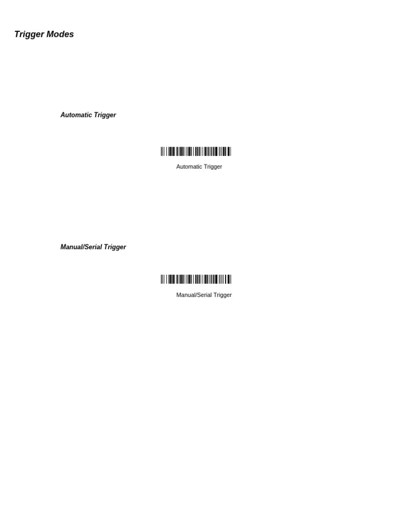 Trigger Commands | PDF