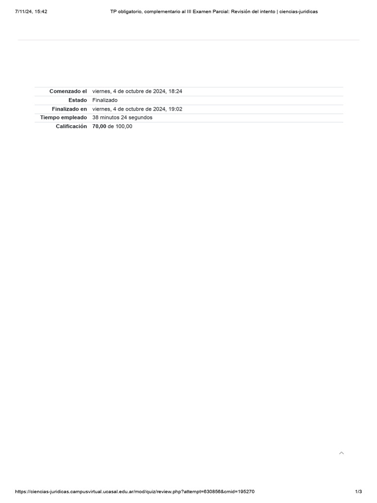 TP Obligatorio, Complementario Al III Examen Parcial ESTUDIO FINAL | PDF | Libertad | Gobierno